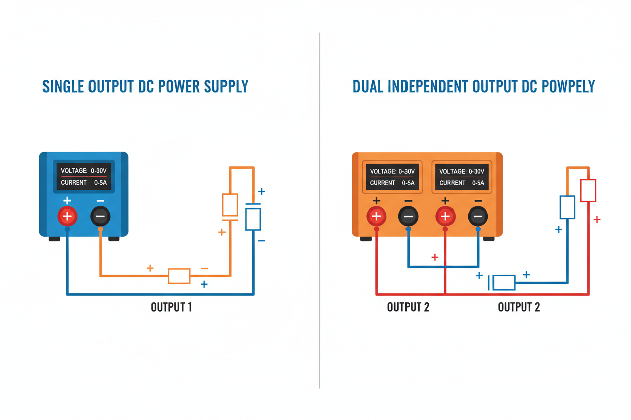 DC Power Supply Single Output vs Dual Output – Kiprim