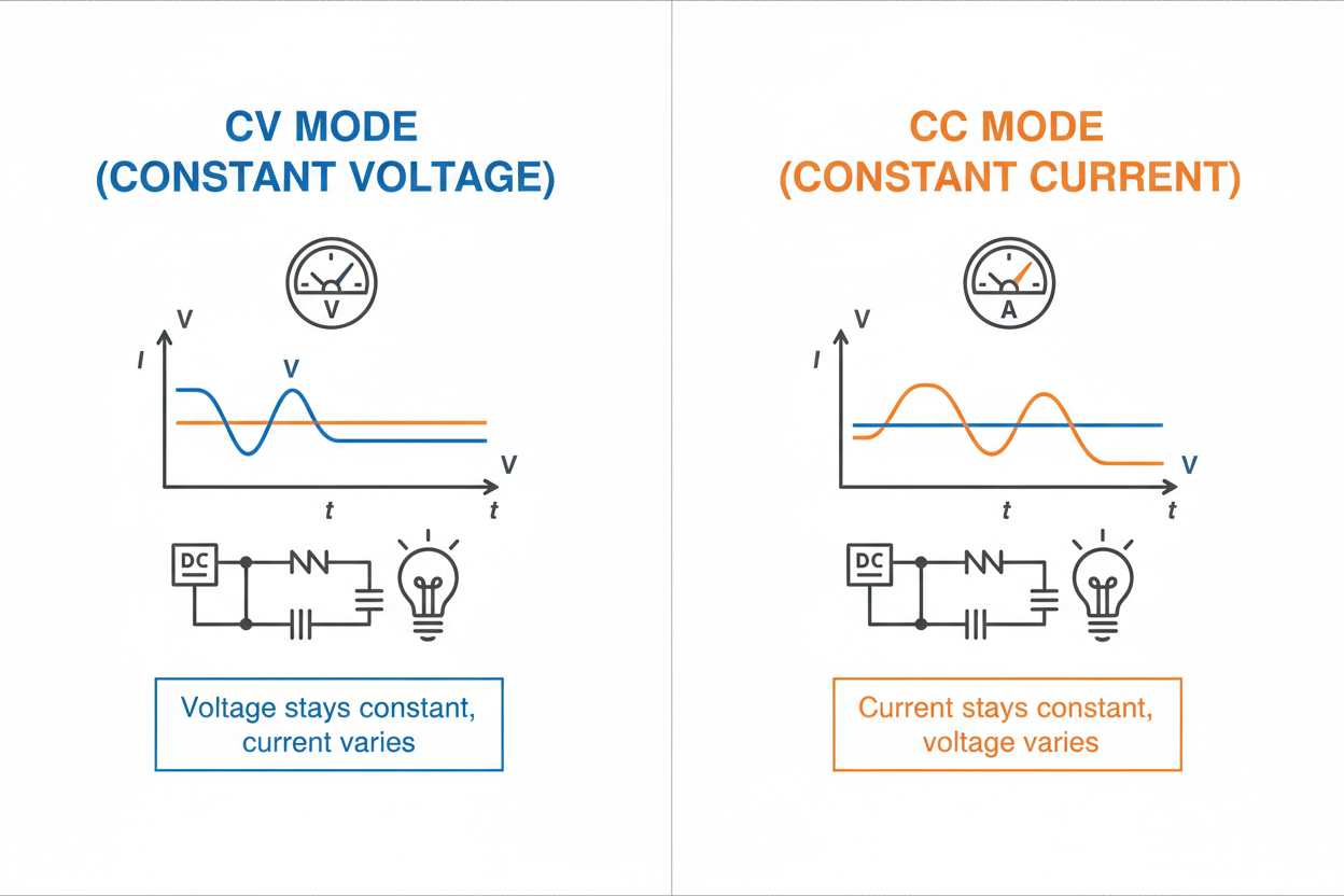 DC Power Supply: Understanding CV and CC Modes – Kiprim